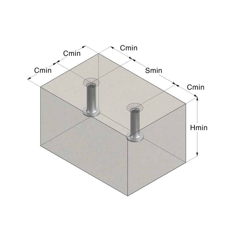 Stud Anchor With End Plate SS | CFS